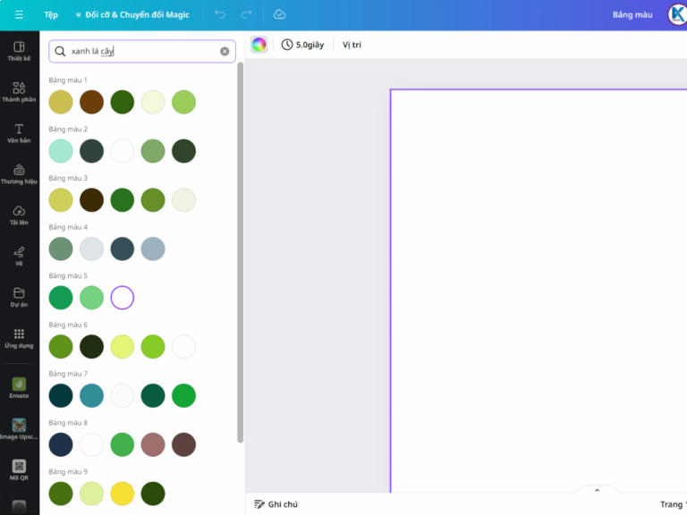 Cách lấy mã màu trên Canva và những bảng màu Canva đẹp