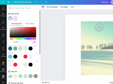 Cách lấy mã màu trên Canva và những bảng màu Canva đẹp